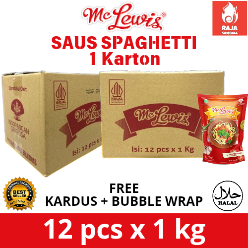 Mc Lewis Spaghetti Bolognese Sauce 1 Karton - isi 12pcs x 1Kg / Saus ...