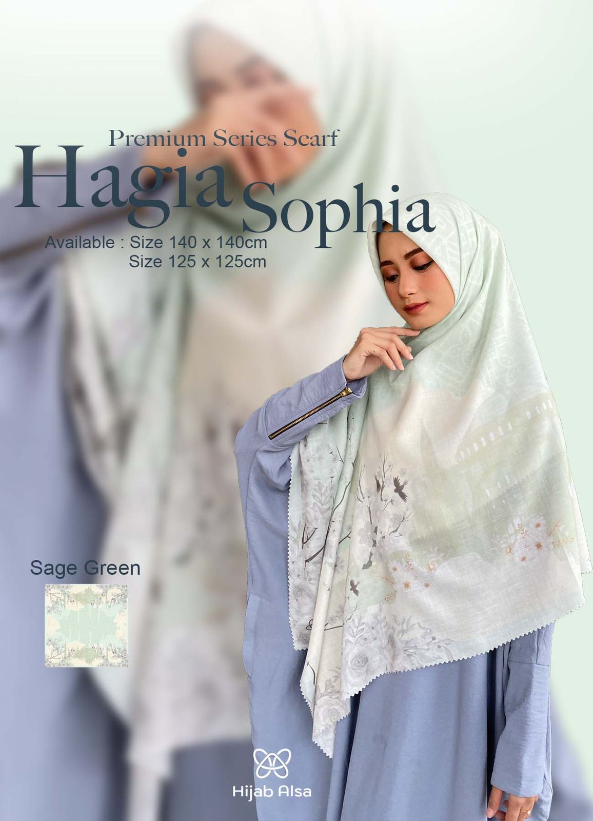 HAGIA SOPHIA SERIES PREMIUM VOAL SCARF DIGITAL PRINTING LASER CUT ...