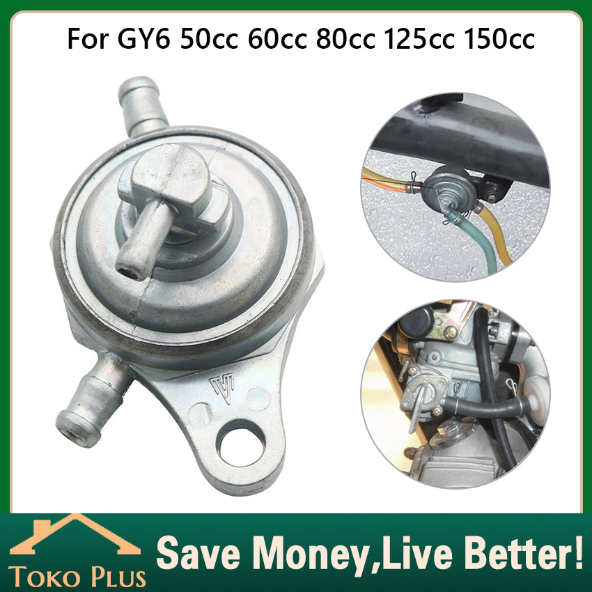 Kran Membran Bensin Motor Keran Bensin Tangki Fuel Untuk GY6 50cc 60cc ...