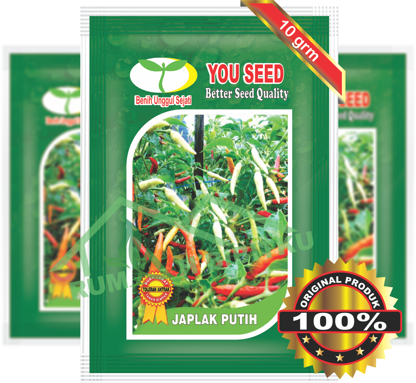 Benih Bibit cabe rawit jarum super unggul Japlak Putih 10g You Seed ...