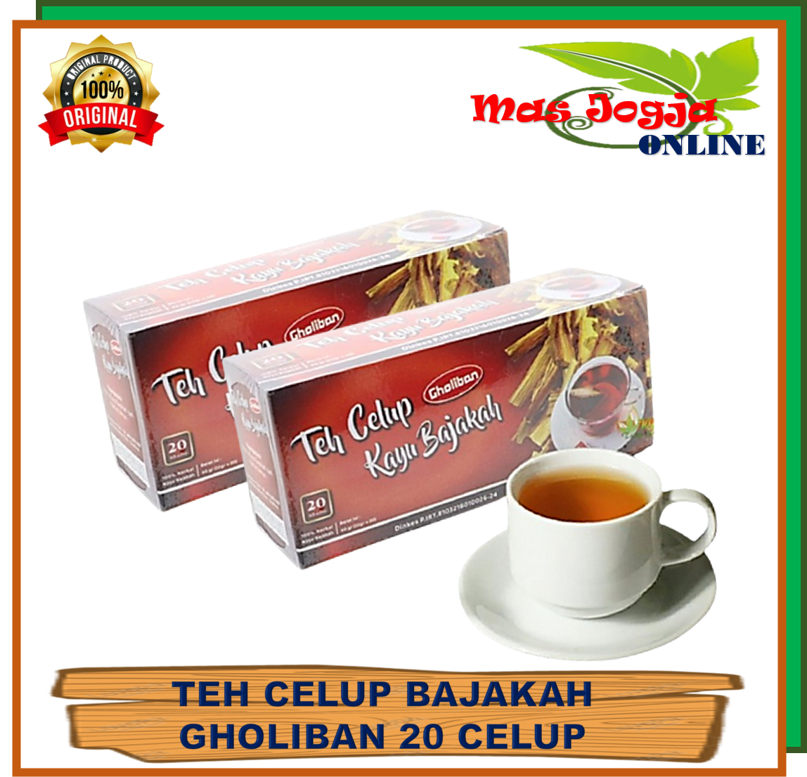 (PAKET 2 KOTAK) TEH CELUP BAJAKAH GHOLIBAN ISI 20 KANTONG TEH CELUP ...