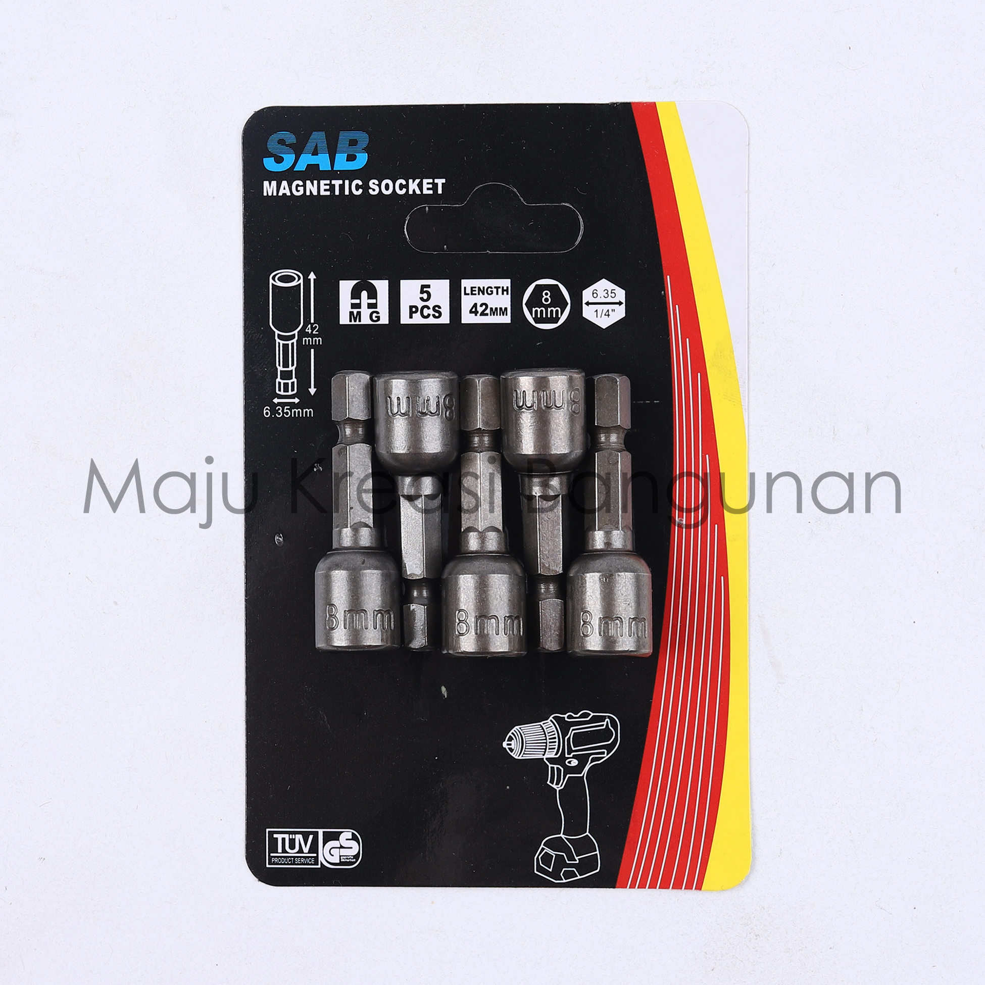 Mata Sok Magnet Sock Bor Roofing Baja Ringan Baut Magnetic Kunci Nut ...