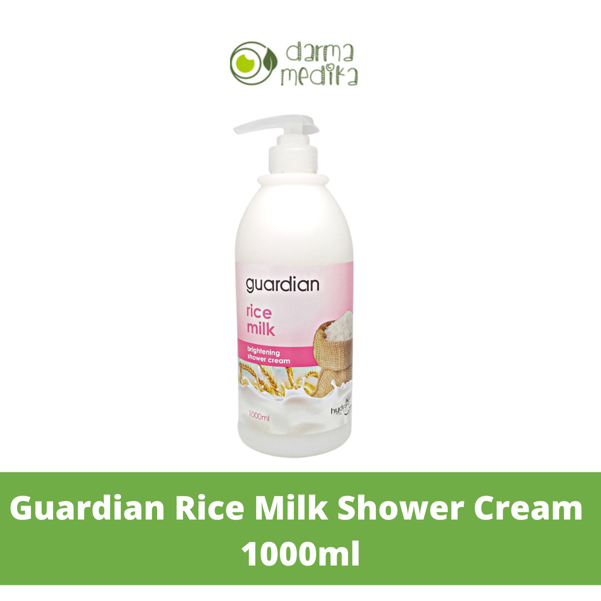 Guardian Sabun Mandi Rice Milk Brightening Shower Cream 1000ml 1000 ml ...
