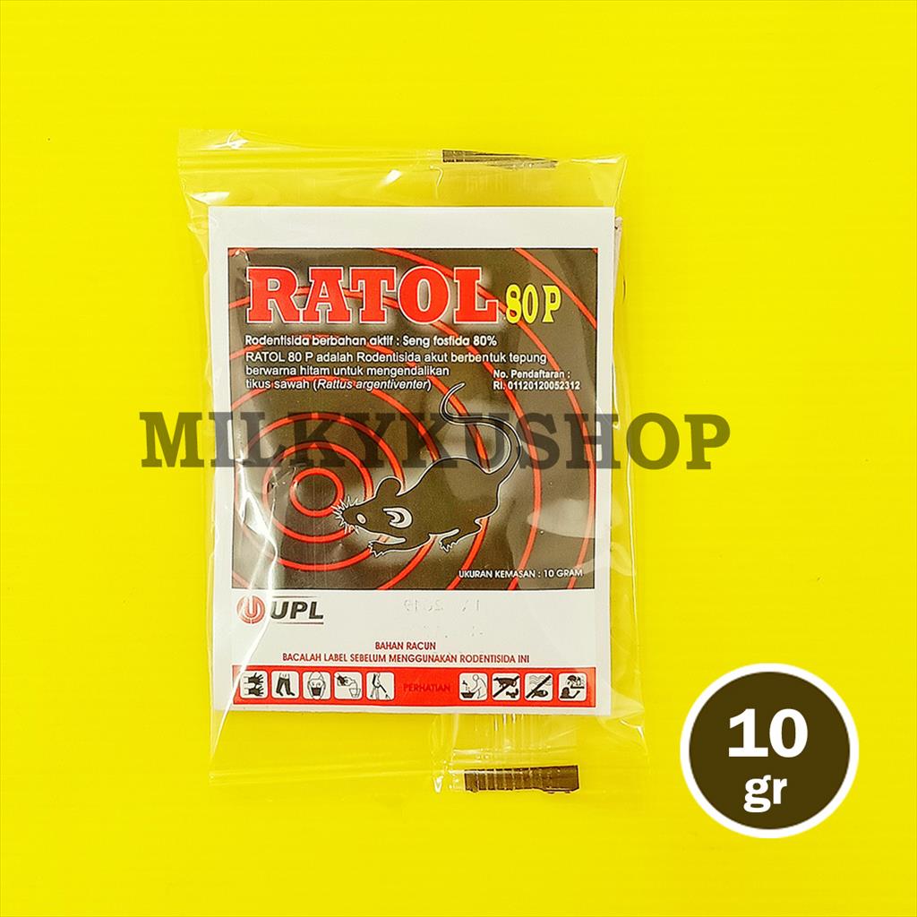 RATOL 80 P 10 GRAM PER SACHET RACUN TIKUS | Lazada Indonesia
