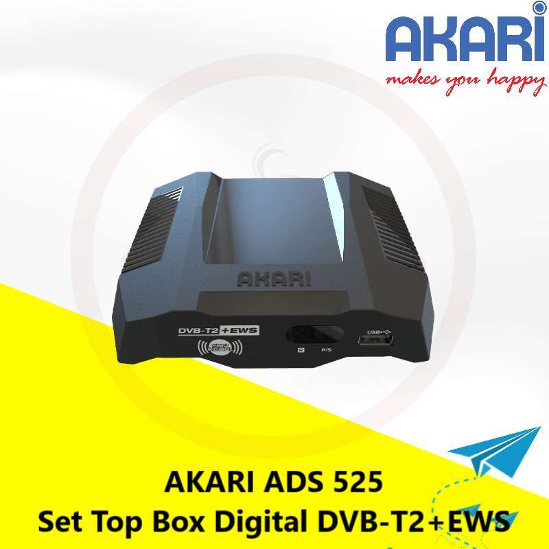 AKARI ADS-525 STB Set Top Box Digital DVB-T2+EWS | Lazada Indonesia