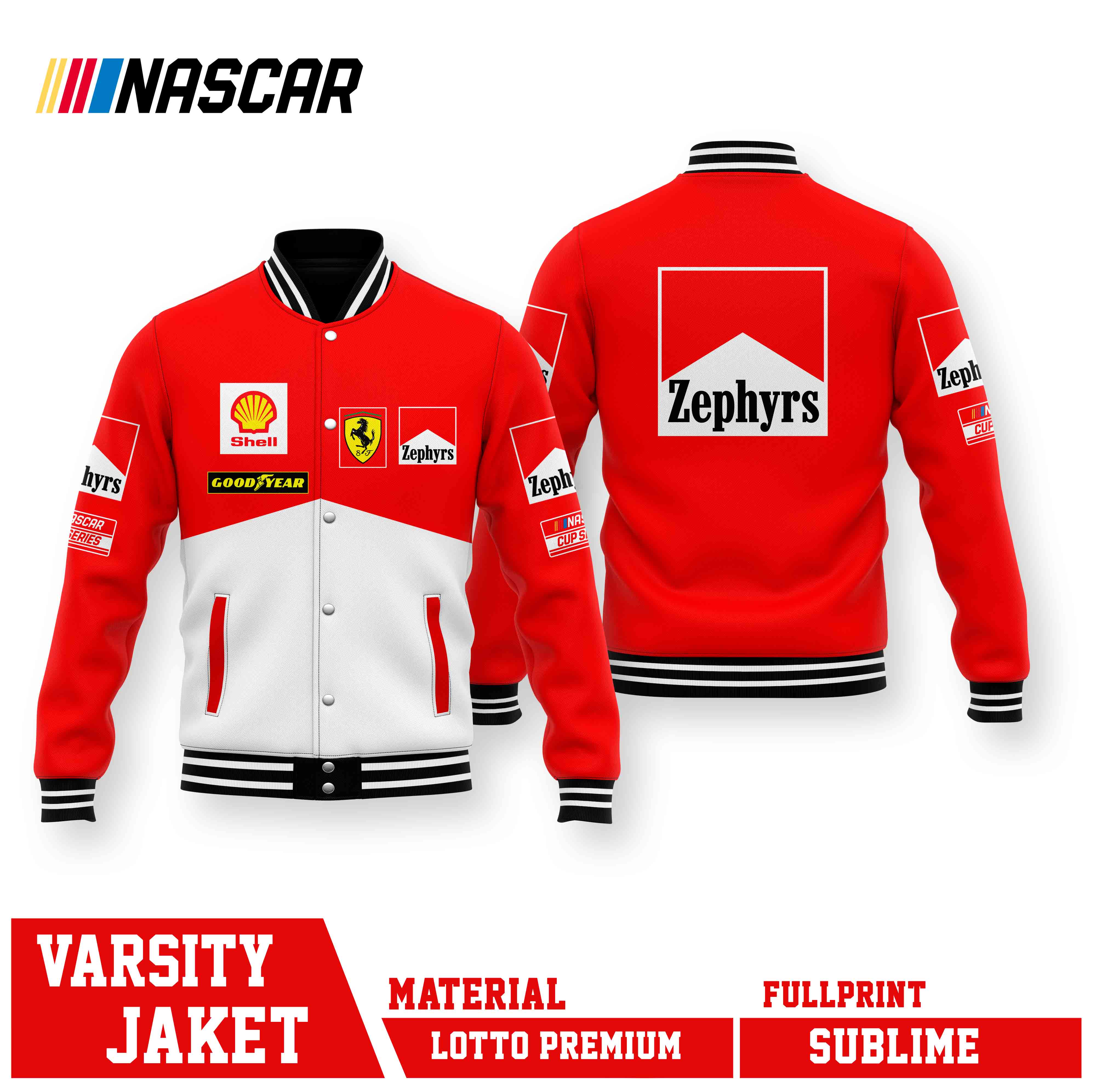 VARSITY JAKET RACING FERRARI FORMULA ONE F1 | Lazada Indonesia