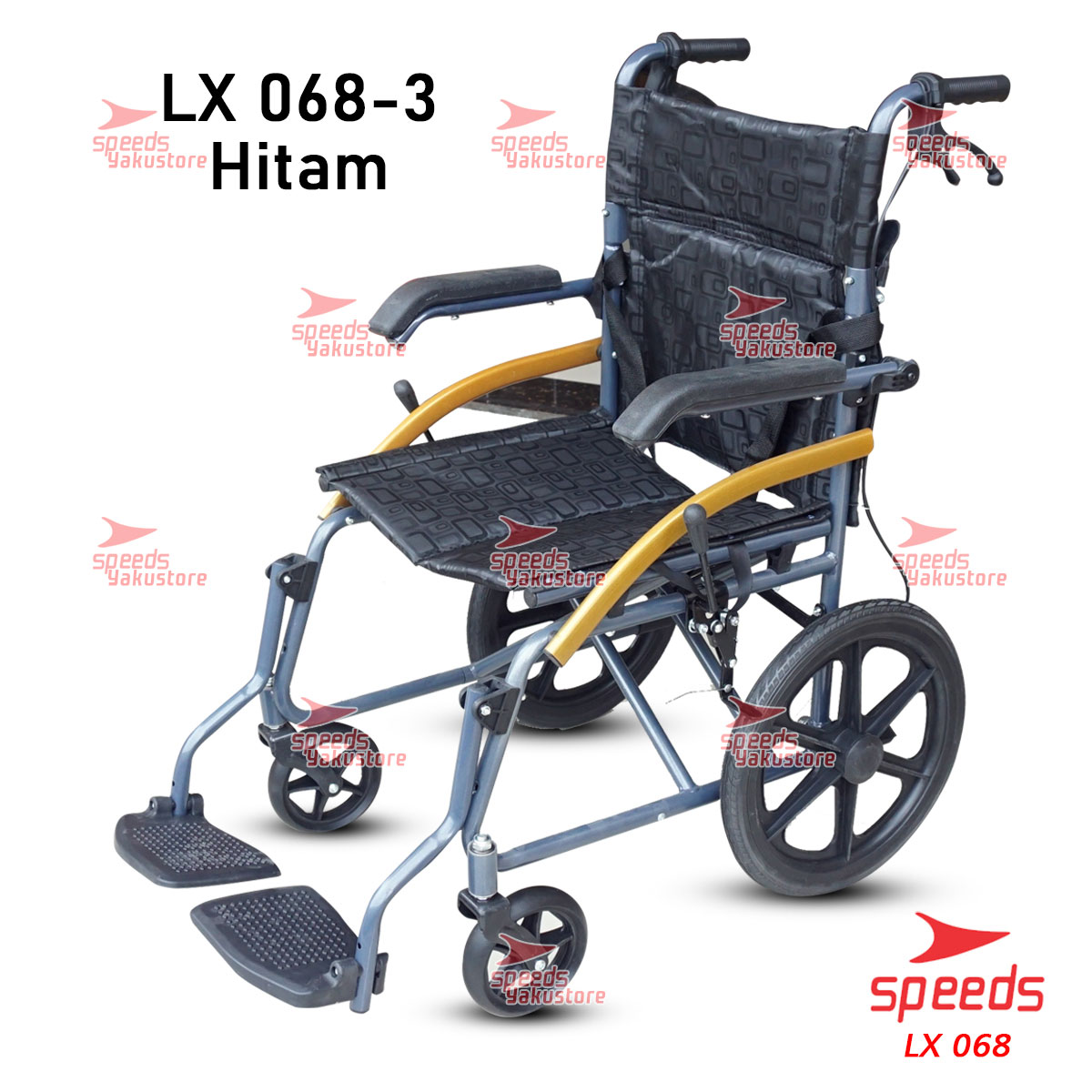 SPEEDS Kursi Roda Traveling Foldable Kursi Roda Lipat Aluuminium 4in1 ...
