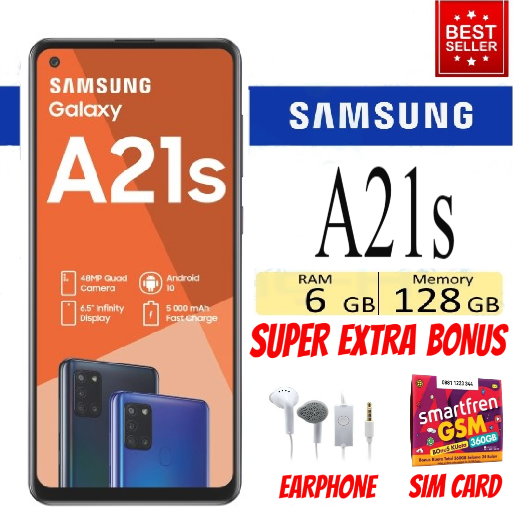 Samsung Galaxy A21s / a21s RAM 6/128 GB 6/128 GB Ex-Inter Like New -Garansi | Lazada Indonesia