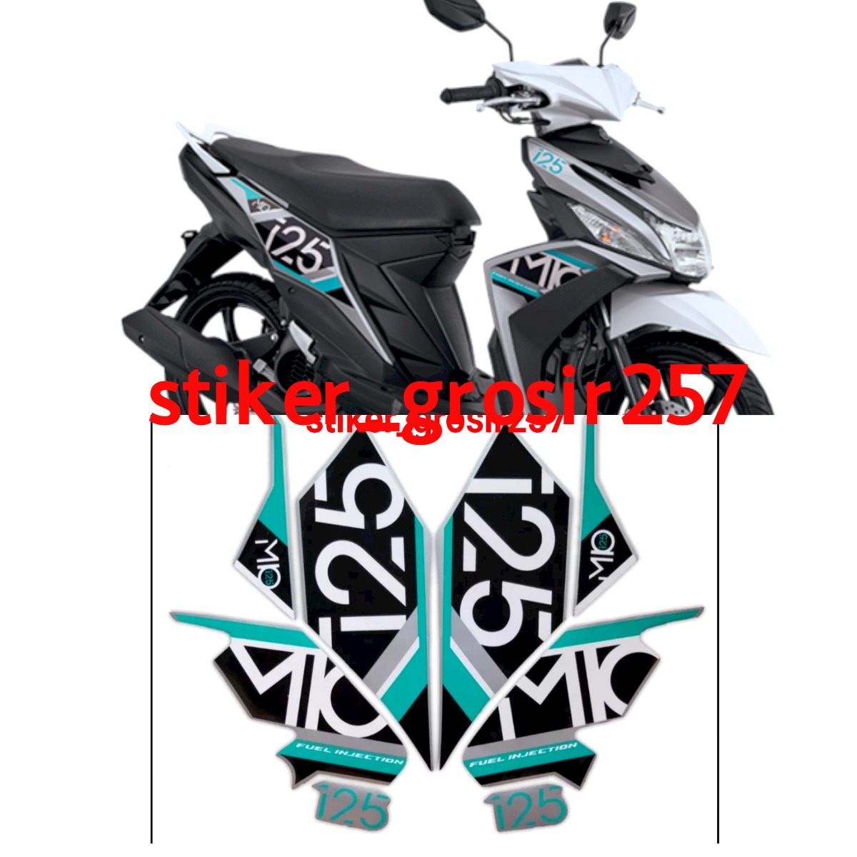 STIKER STRIPING LIS BODY YAMAHA MIO M3 125 TAHUN 2017 2018 STANDAR ...
