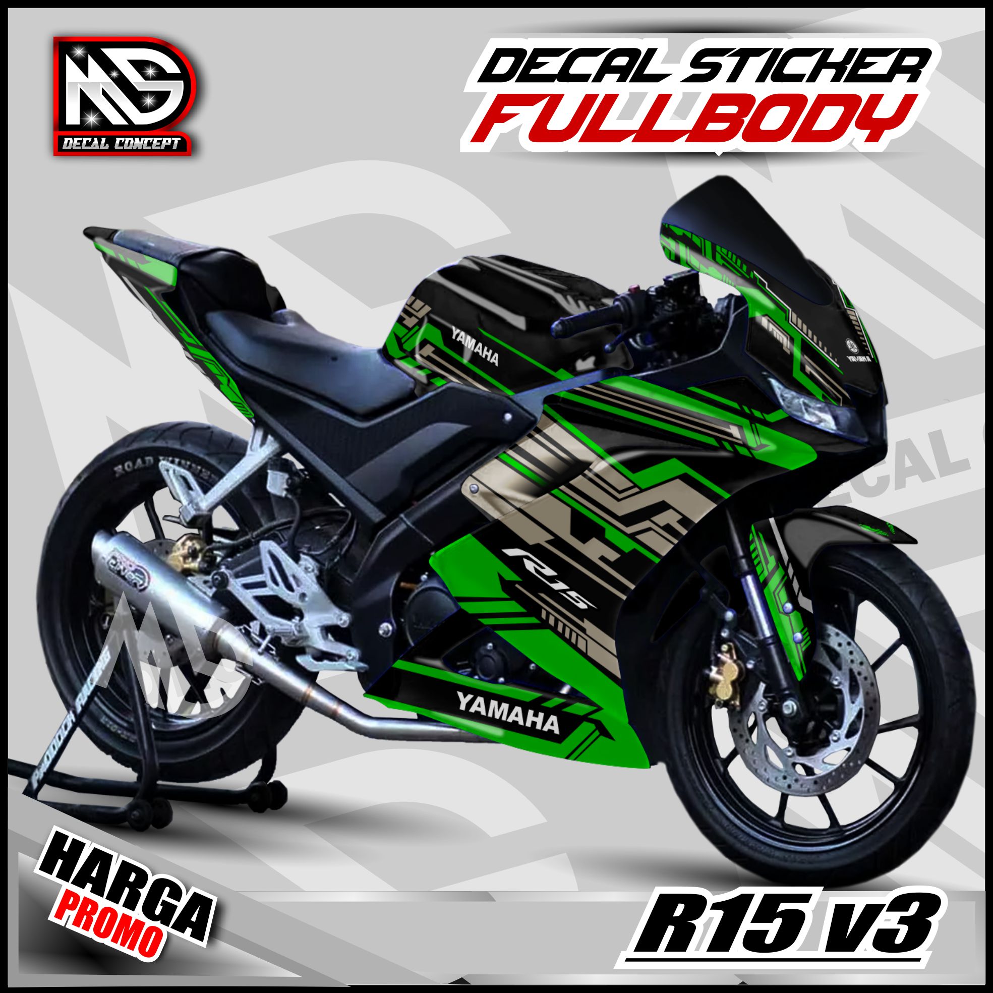 BISA COD STIKER Decal R15 V3 Sticker Decal Motor Yamaha R15 V3 Fullbody ...