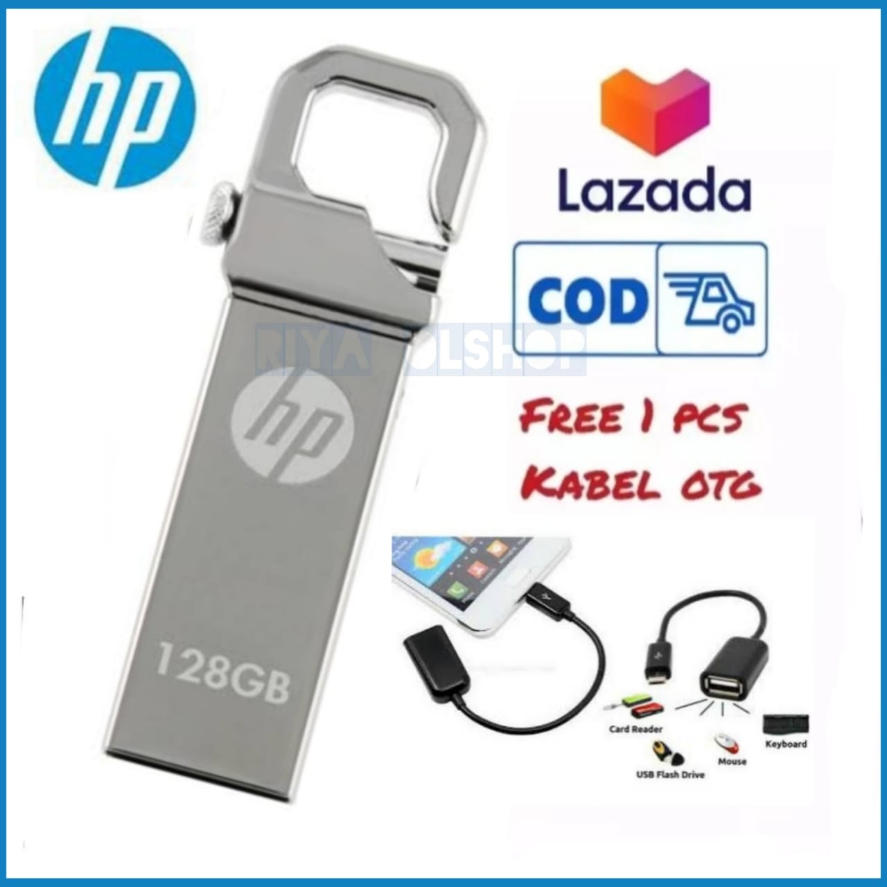 Flashdisk HP 128GB / 64GB / 32GB / 16GB / 8GB / 4GBv250w / USB ...