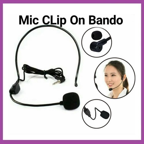 Mic Clip On Bando / Microphone Kabel Headset Bando Jack 3.5Mm - FR ...