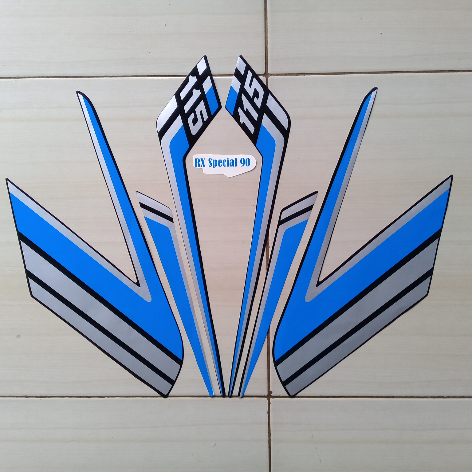 Striping Sticker Motor Yamaha Rx Spesial 1990 Biru | Lazada Indonesia