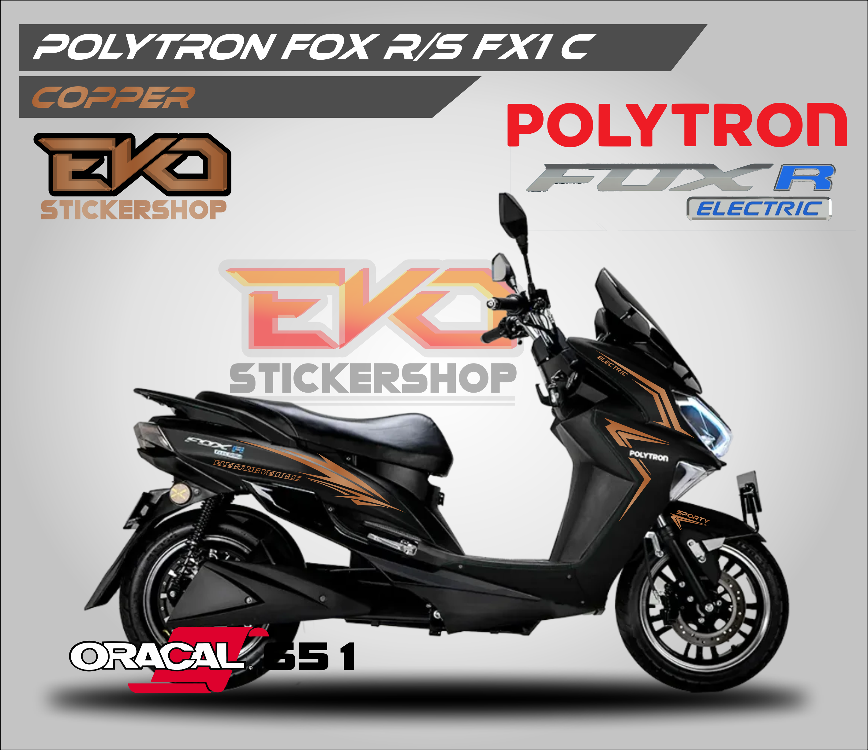 Sticker Motor Listrik Polytron Cutting Stiker Politron Fox R/S 2024 ...