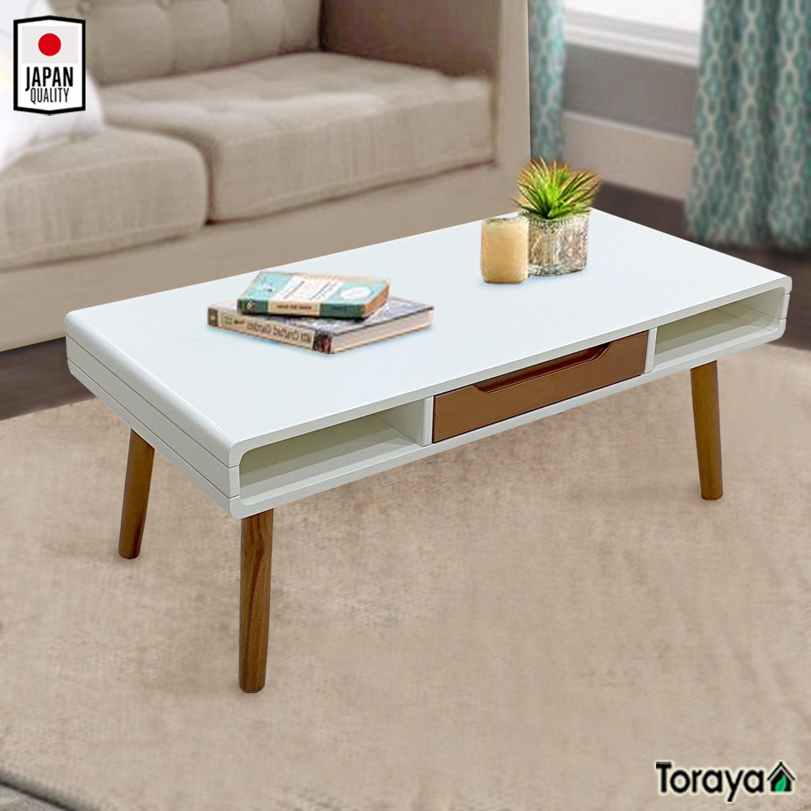 TORAYA Meja Ruang Tamu Centre Table Pendek Kayu Minimalis Murah ST ...