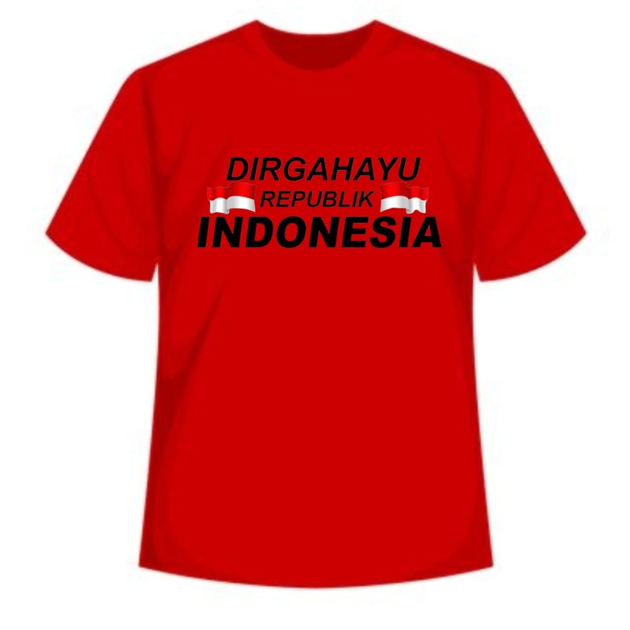 KAOS DISTRO UNISEX DEWASA DIRGAHAYU REPUBLIK INDONESIA GARUDA RI ...