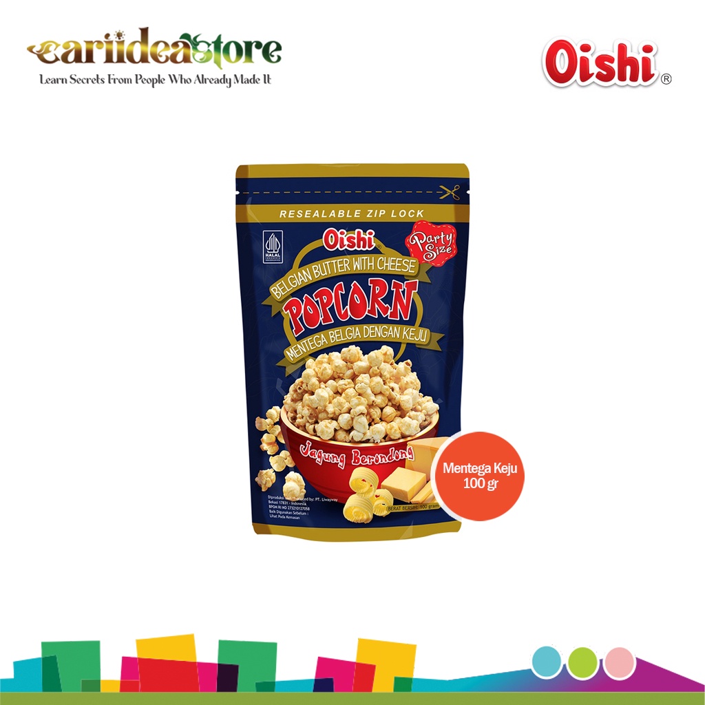 Oishi Popcorn - Karamel | Coklat | Mentega Keju | Lazada Indonesia