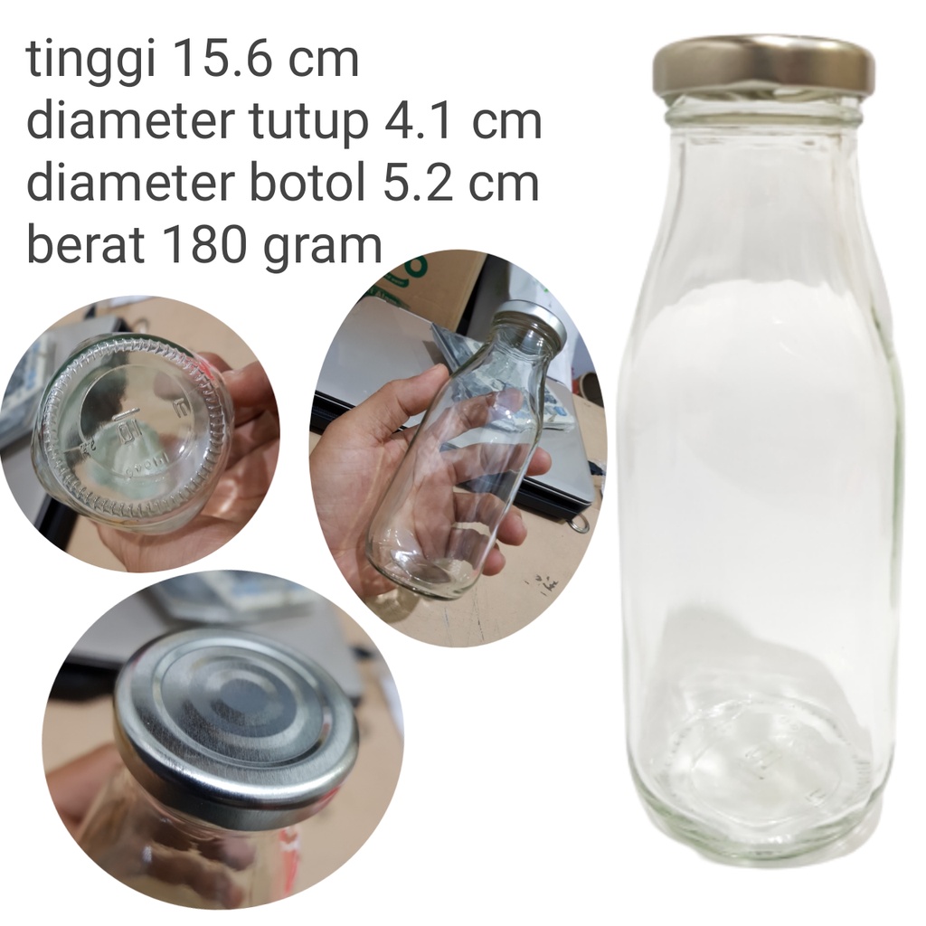 BARU! Glass Bottle / Botol Kaca 330ML / Botol Juice/ Botol Asi / Botol ...