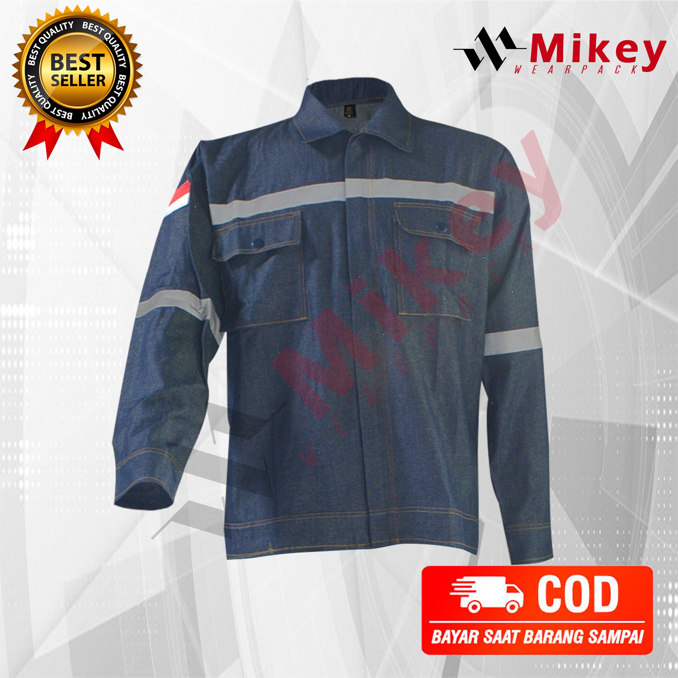 Wearpack Safety Proyek Kemeja Kerja Levis Lengan Panjang | Lazada Indonesia