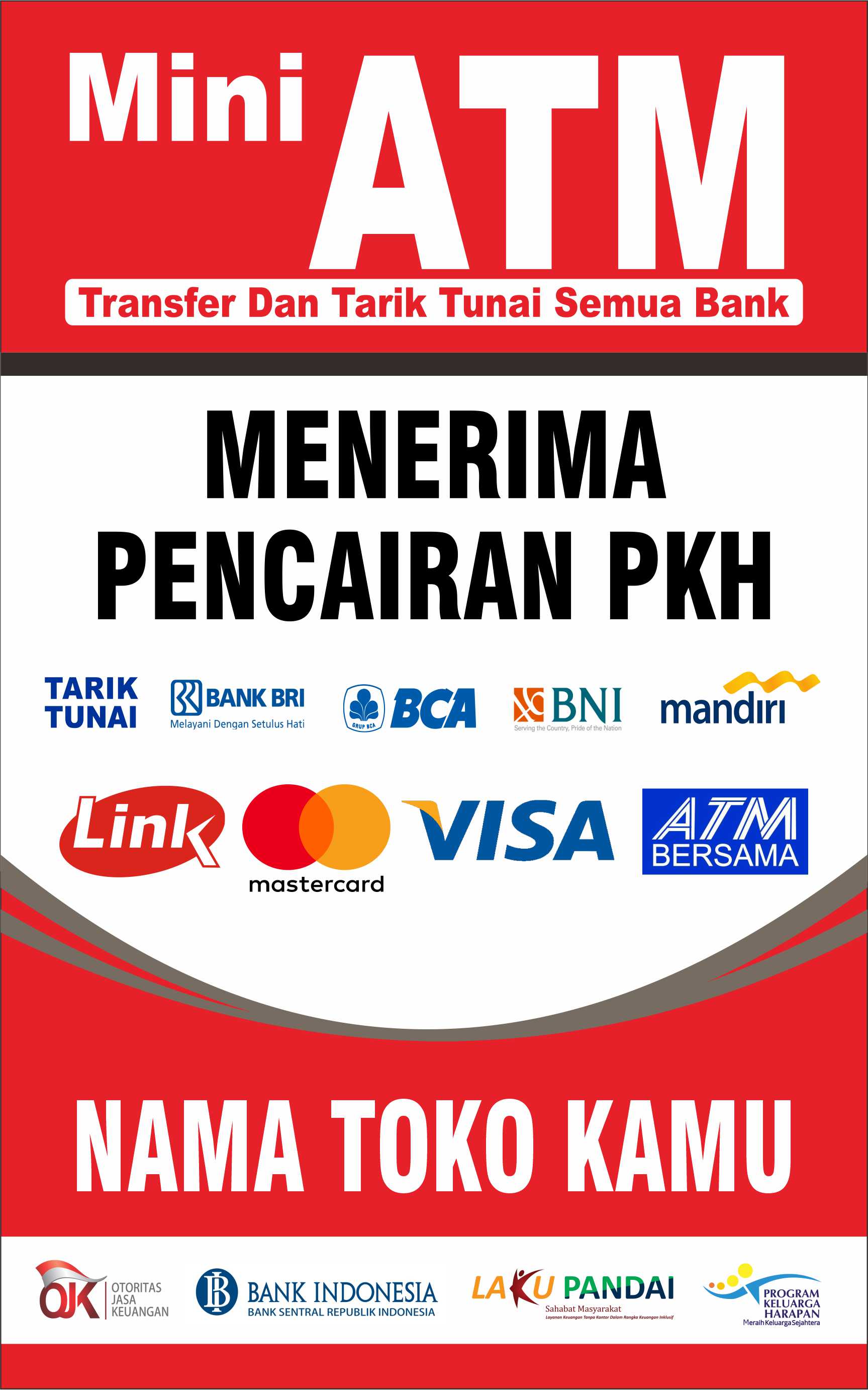 STIKER VINYL PENCAIRAN PKH MINI ATM | Lazada Indonesia