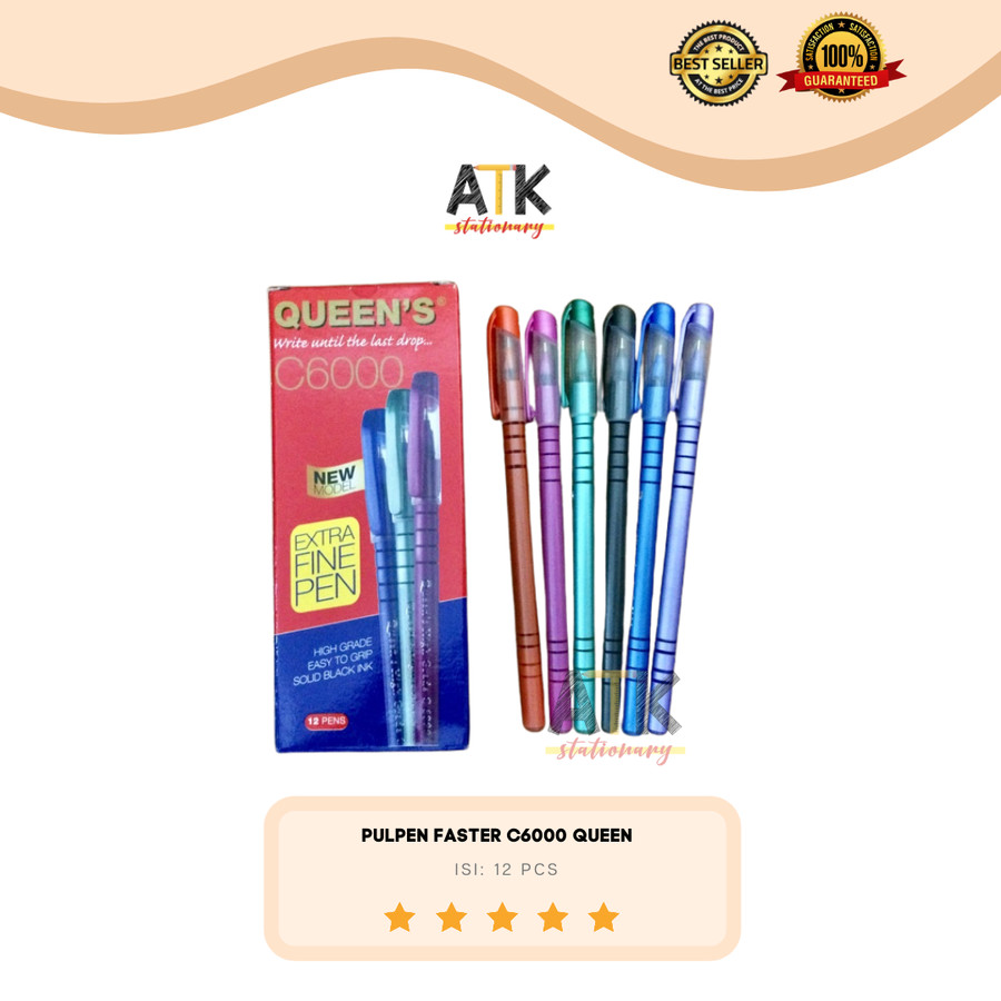 Pulpen Faster Queen C6000 atk | Lazada Indonesia