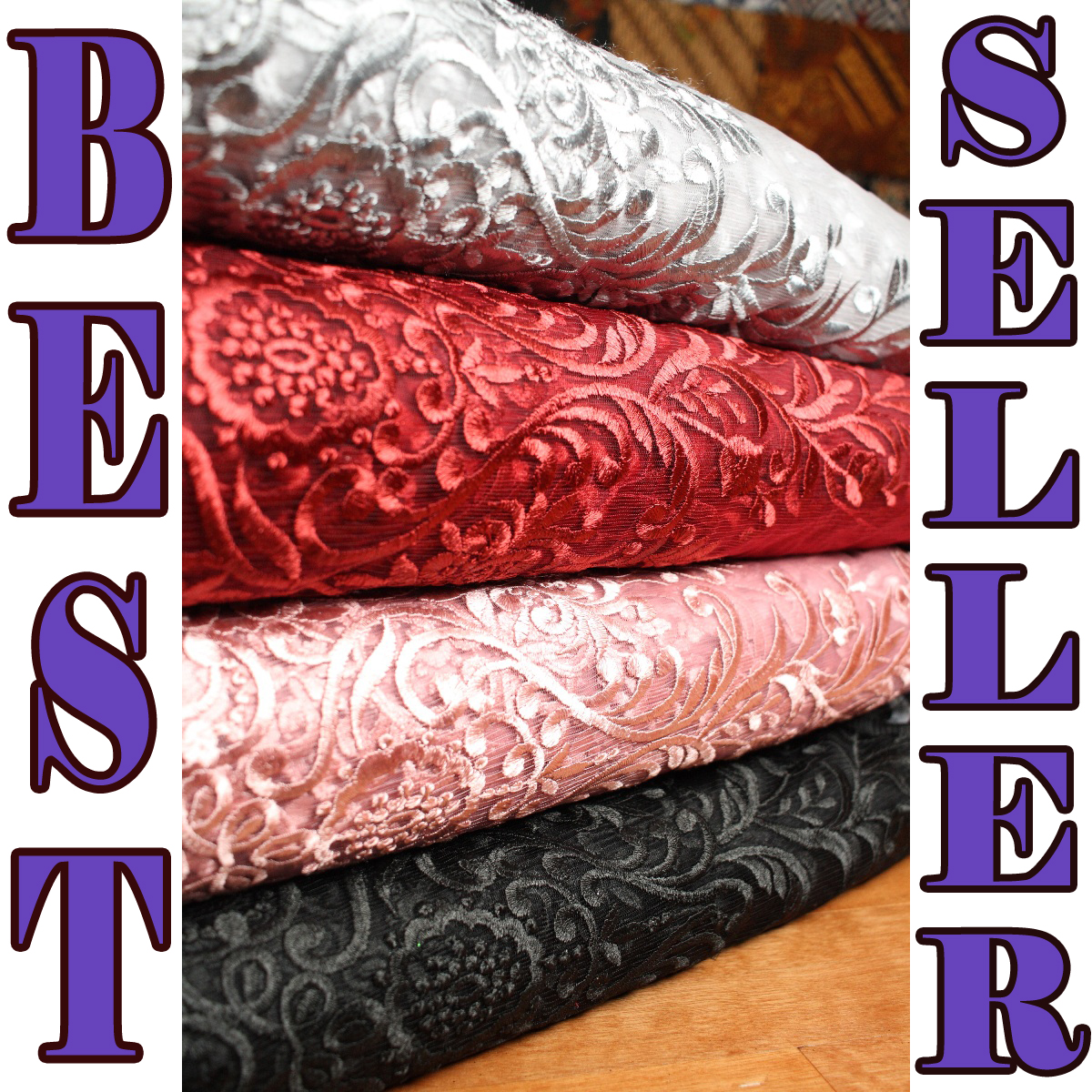 Kain Bahan Brokat Marchesa Sulur kain brokat seragam,kain brokat ...