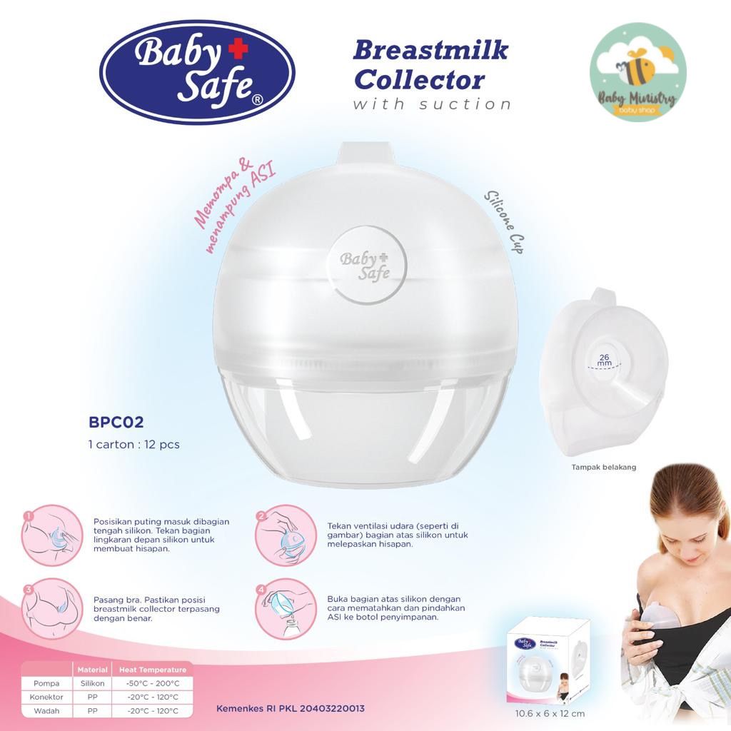 Baby Safe (BPC02) Breastmilk collector with suction / Pompa asi manual ...