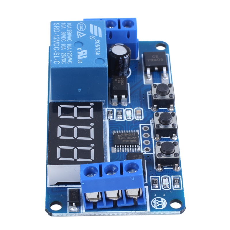 Automation DC 12V LED Display Digital Delay Timer Control Switch Relay Module - EUGH MALL - ThaiPick