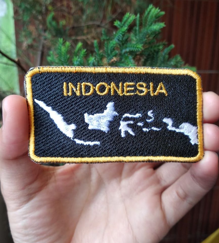Emblem Patch Bordir Peta Indonesia | Lazada Indonesia