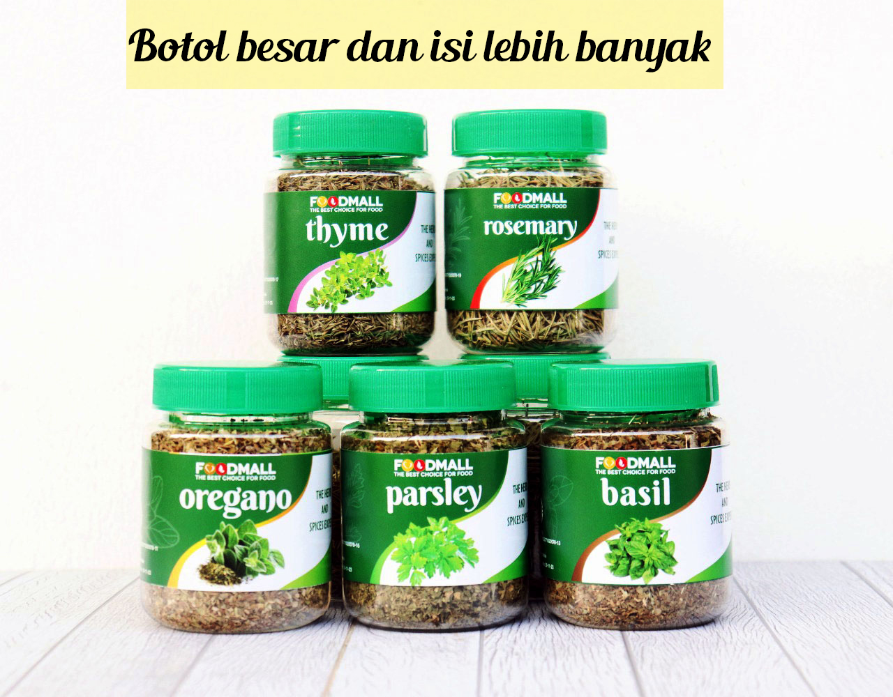 Oregano, Parsley, Thyme, Rosemary, Basil kering | Lazada Indonesia