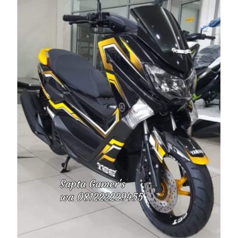 Decal nmax full body custom gold sticker nmax gold full body | Lazada ...