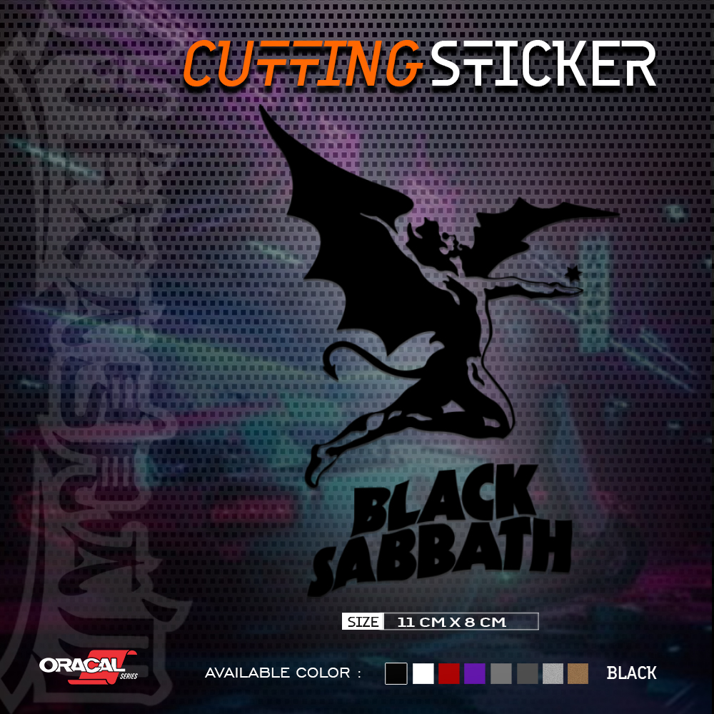 Cutting Sticker Black Sabbath Band | Stiker Cutting Logo Band Black ...