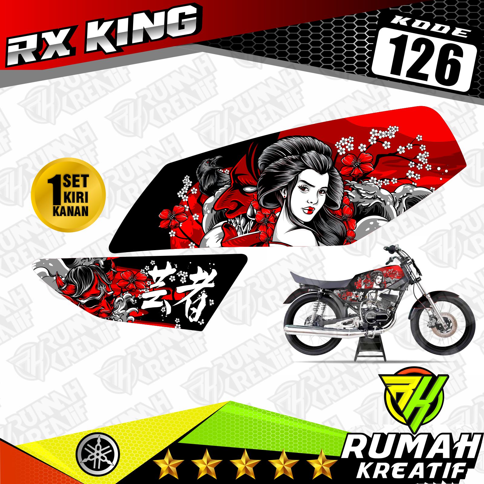 STRIPING RX KING CHARACTER RX KING 135 rk-c | Lazada Indonesia
