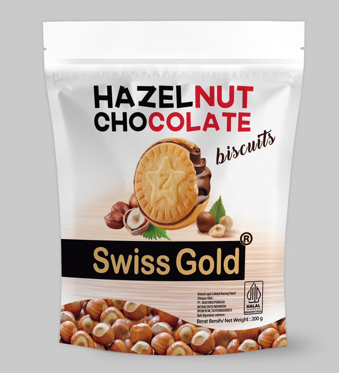 Swiss Gold Hazelnut Biscuit - Biskuit Hazelnut Milk White Chocolate ...
