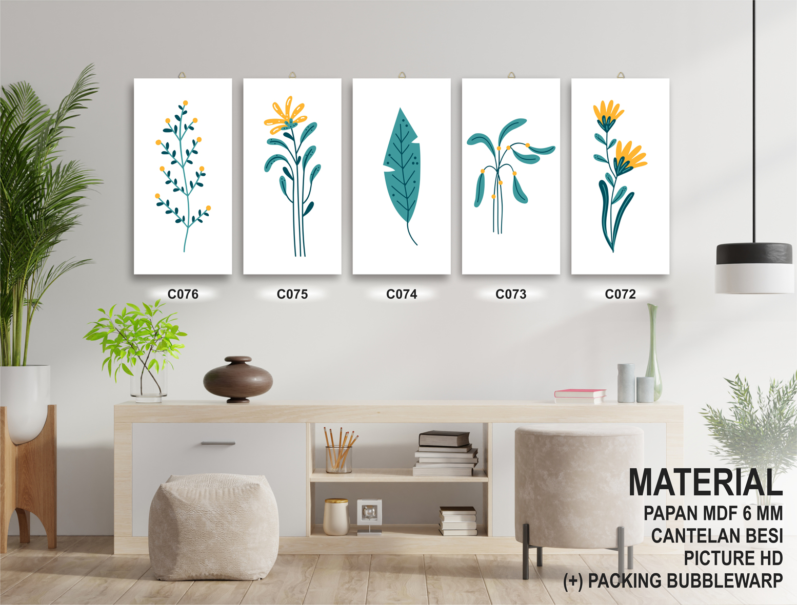 Hiasan Rumah Pernak Pernik - Hias Ruang Tamu - Ukuran 15X30 CM Bahan ...