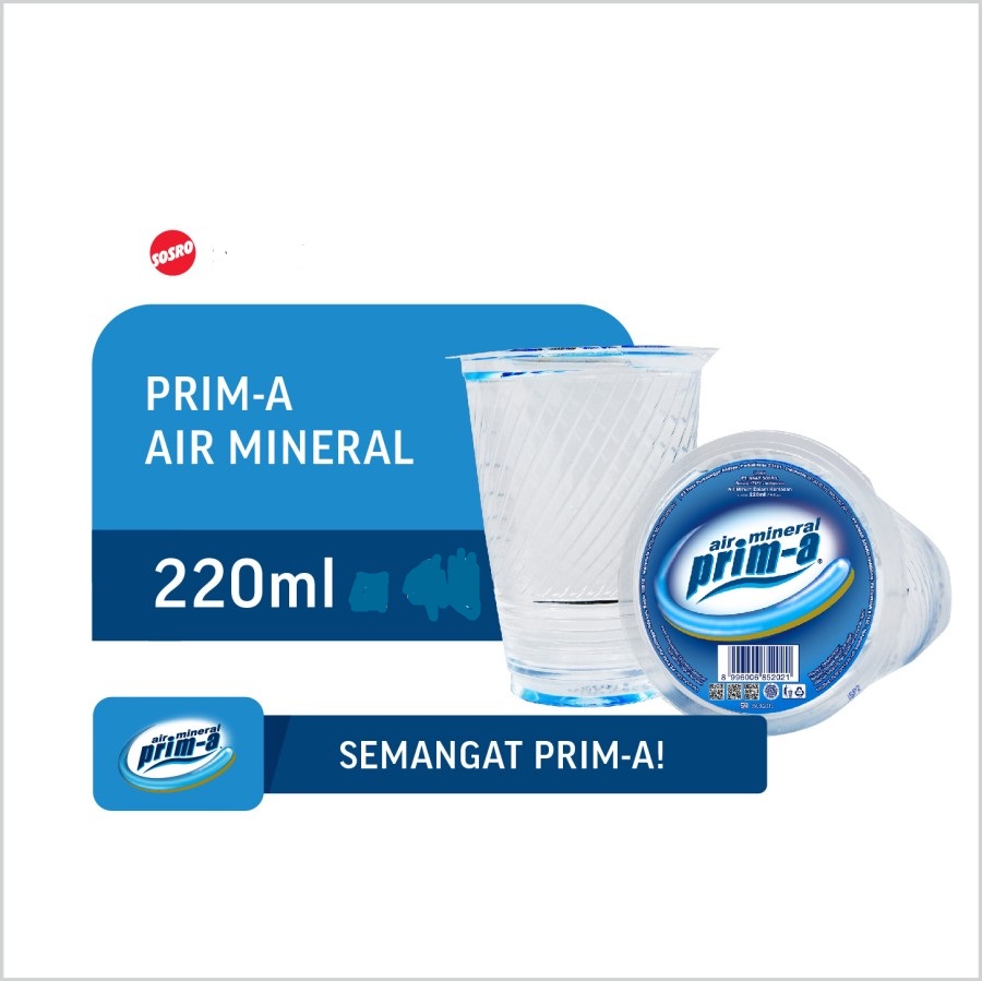SOSRO AIR MINUM MINERAL PRIM-A GELAS 220ML X 48PCS 1 KARTON | Lazada Indonesia