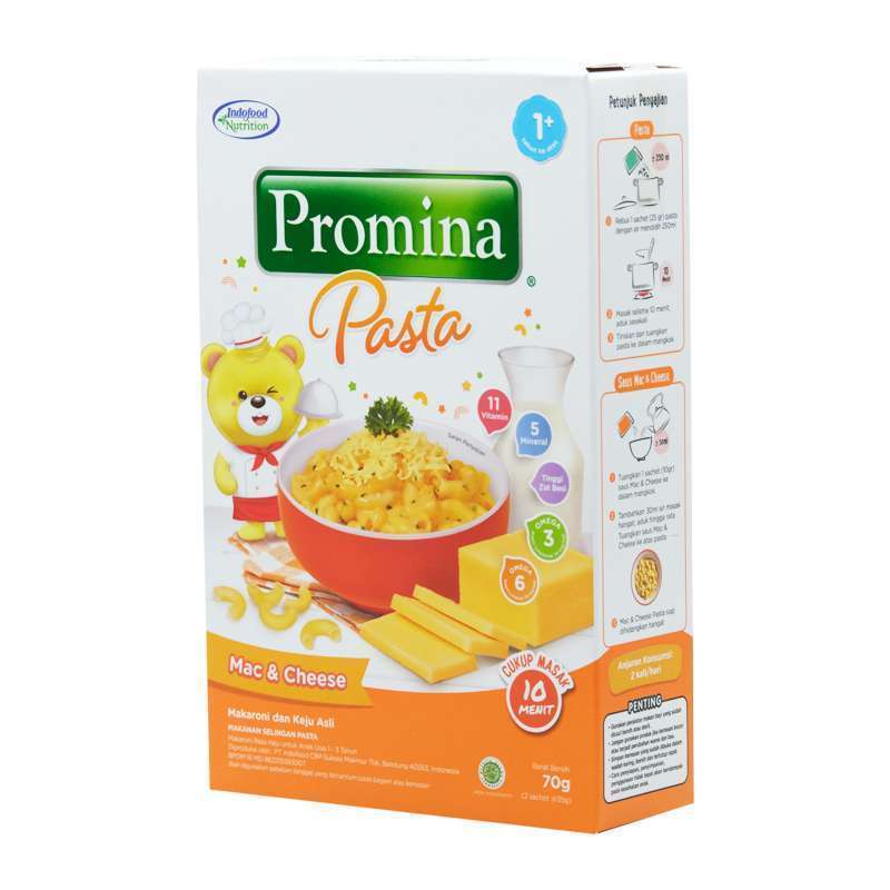 PROMINA PASTA MAC & CHESEE 70GR / MAKANAN RINGAN BAYI / SNACK MPASI ...