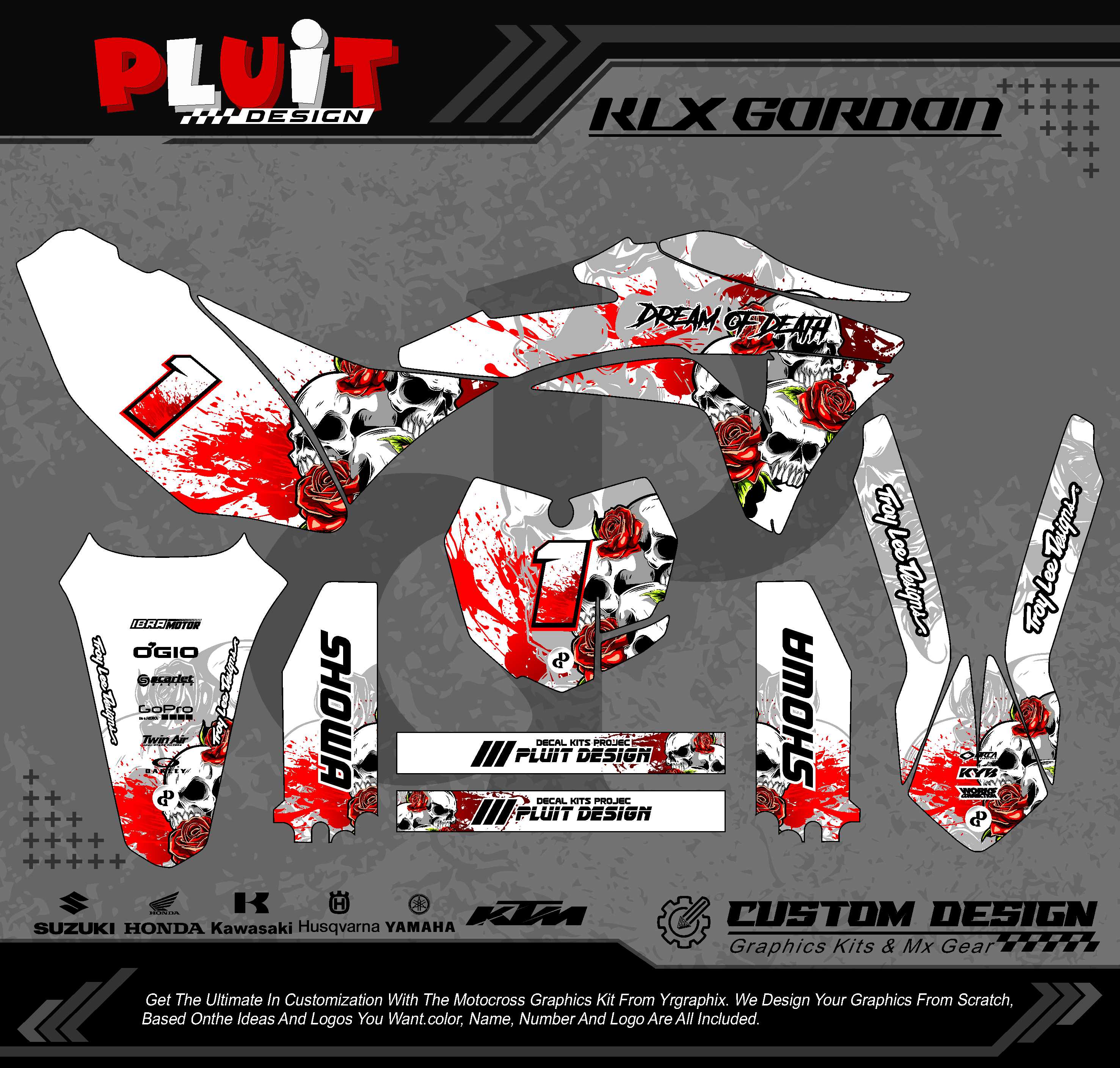 Decal Klx Gordon Full Body Stiker Klx Gordon Full Body Dekal Klx Gordon ...