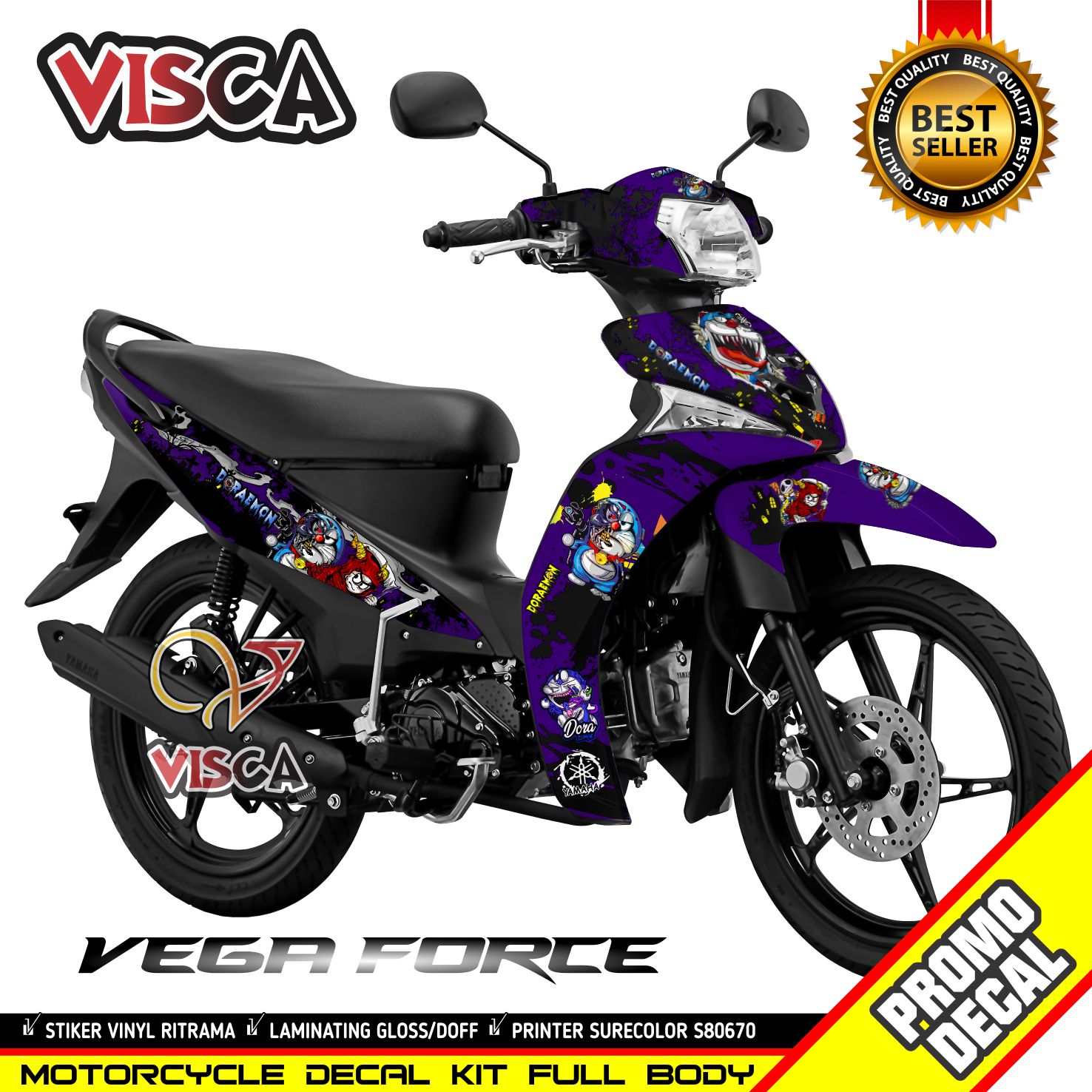Decal Vega Force Full Body Stiker Vega Force Full Body Striping Vega ...