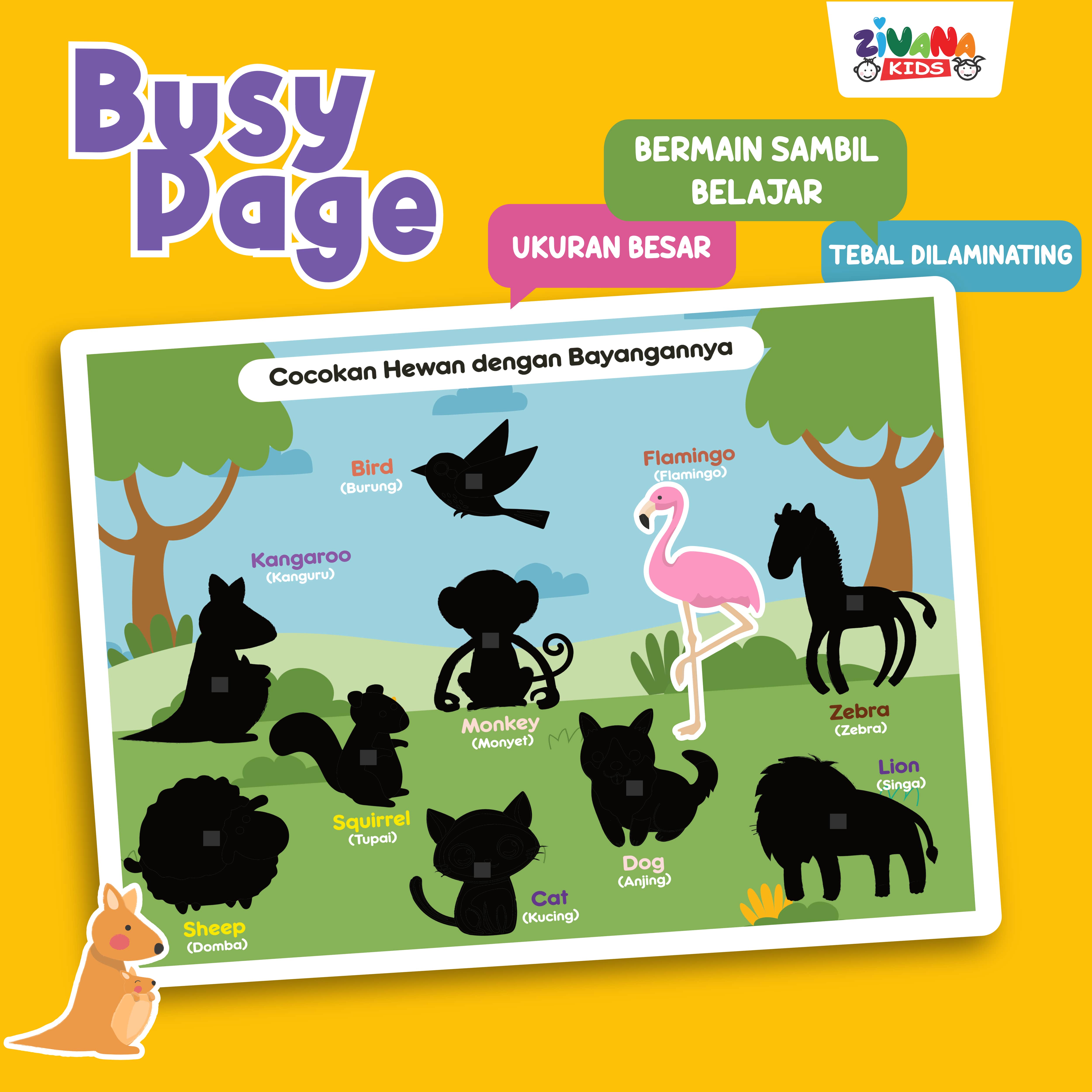 Zivana Kids - Busy Page Mainan Montessori Edukasi Board Game Anak ...