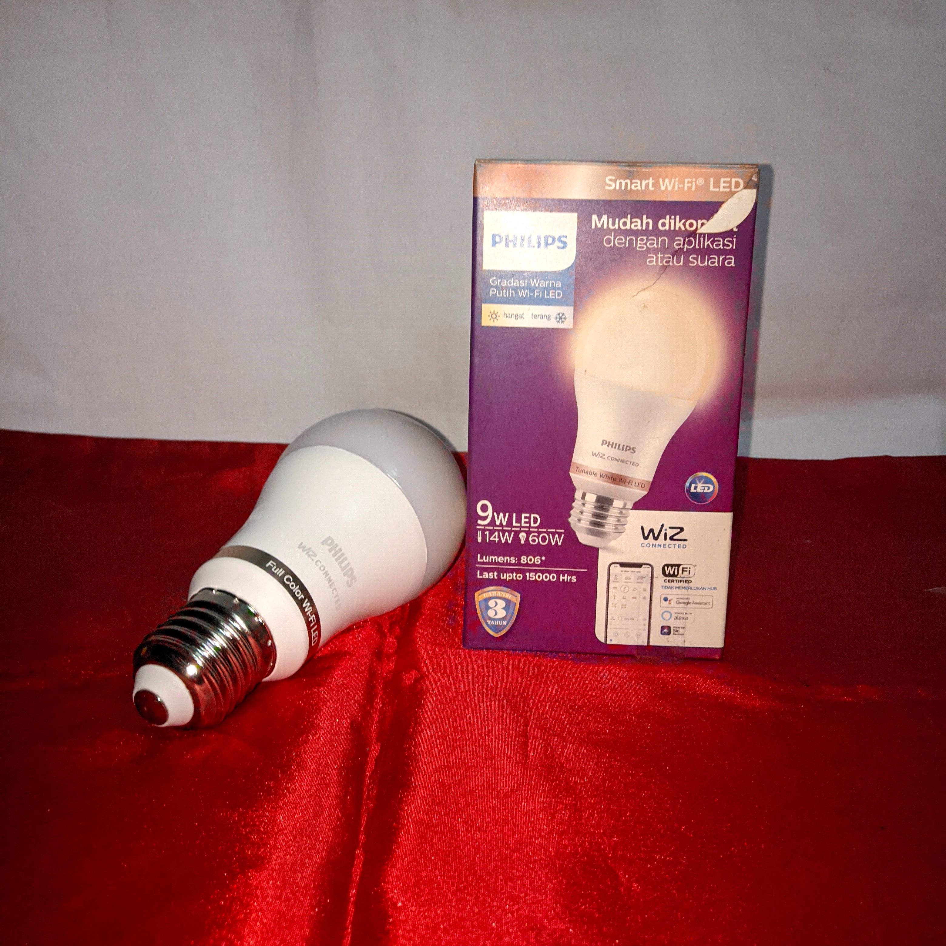 Lampu Pintar PHILIPS SMART Wi-Fi LED 9 WATT | Lazada Indonesia
