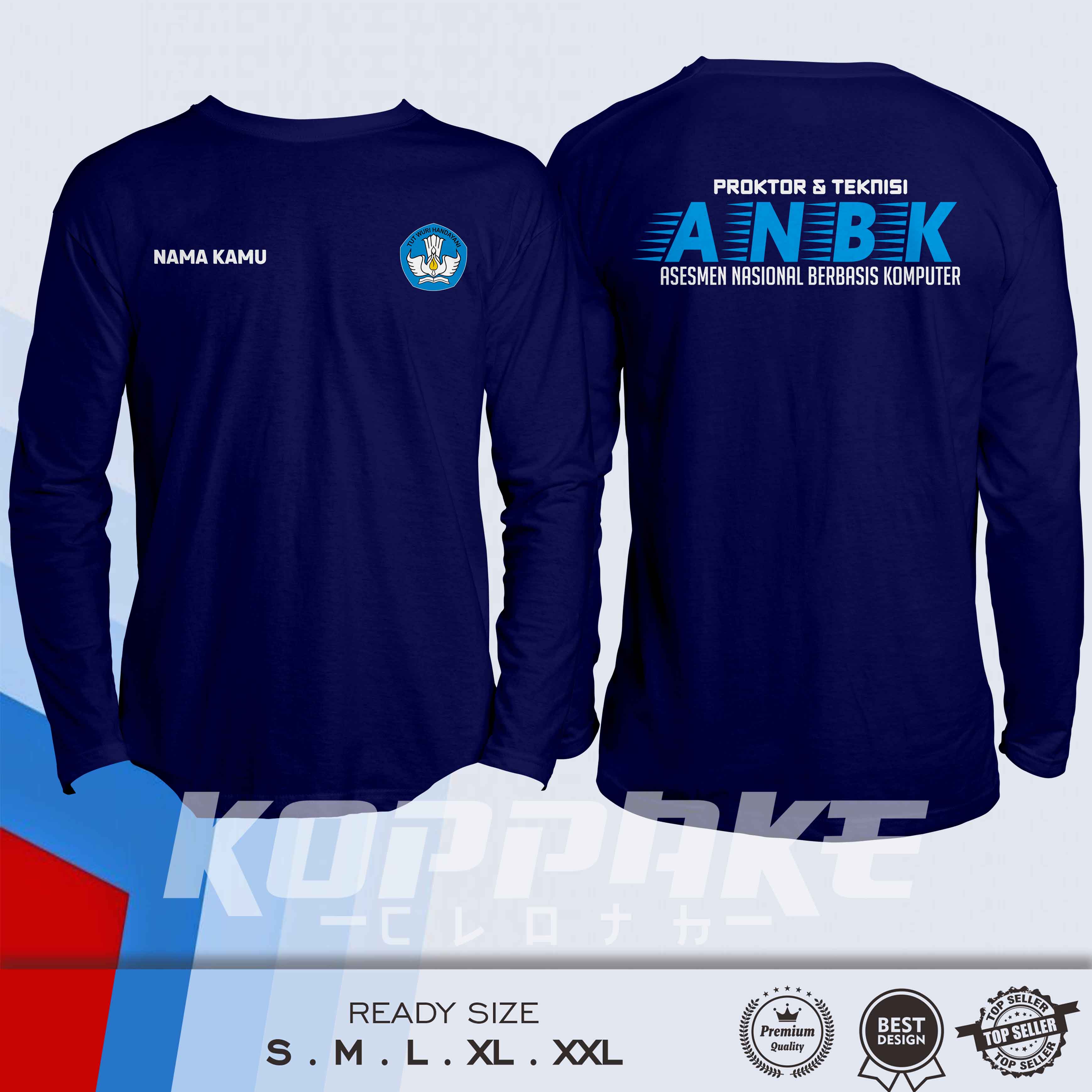 Kaos ANBK ASESMEN NASIONAL BERBASIS KOMPUTER Logo Gratis Nama Kamu ...