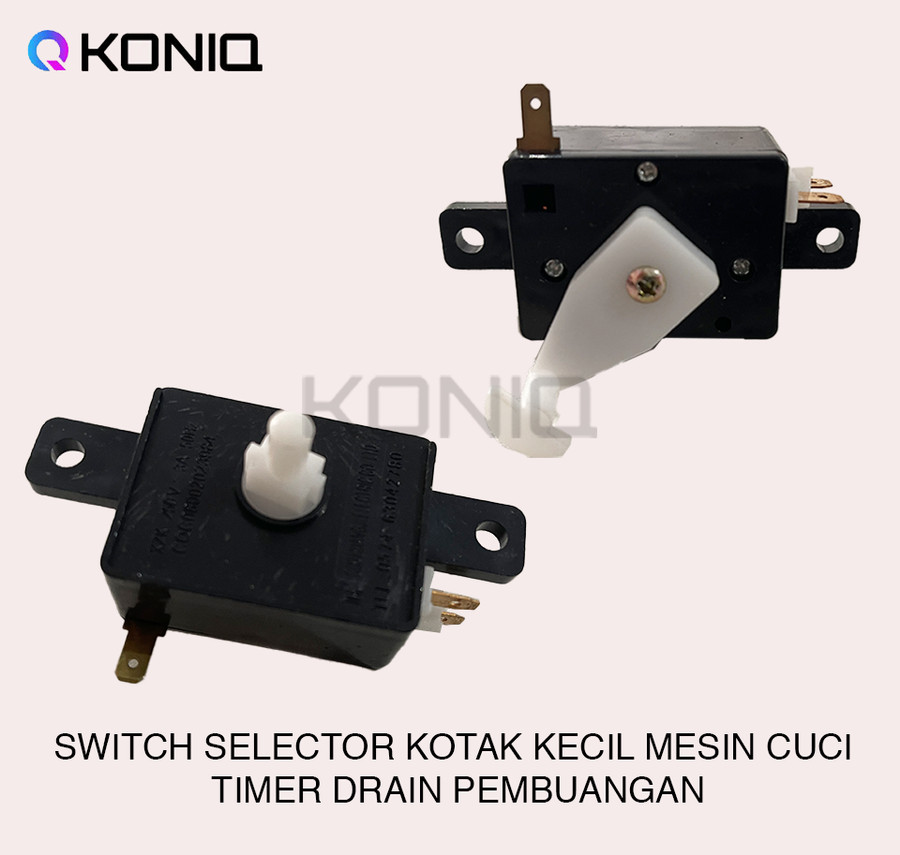 SWITCH SELECTOR KOTAK KECIL MESIN CUCI / TIMER SWITCH DRAIN PEMBUANGAN ...