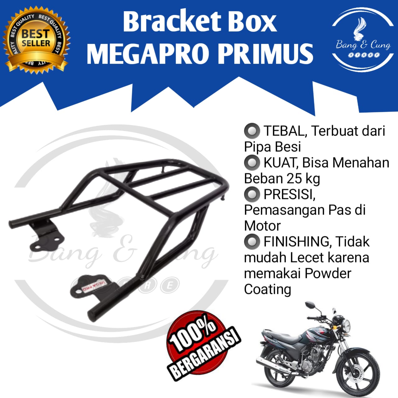 Bracket Box Motor Honda Megapro Primus - Breket Box Motor Honda Megapro ...