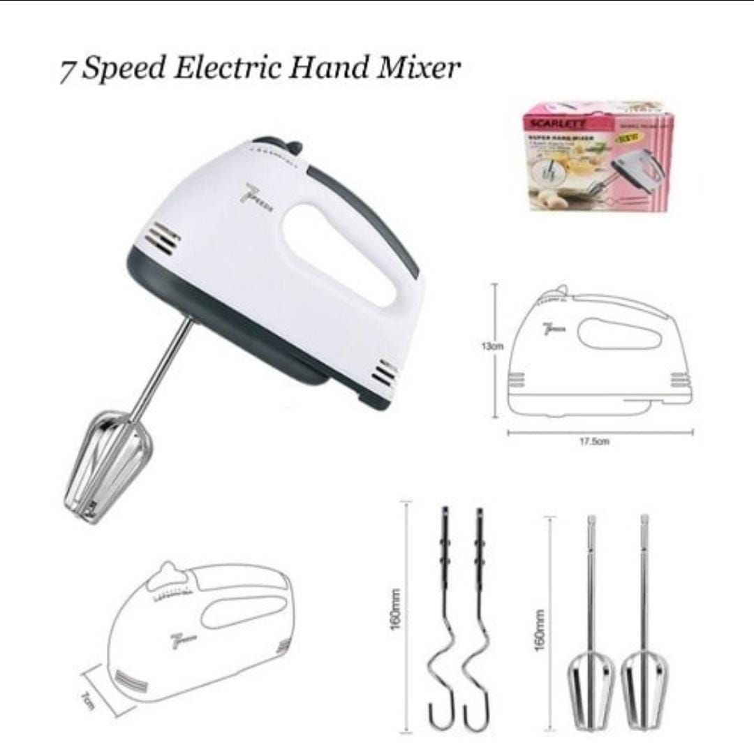 Mixer Listrik Scarlet Super Hand Mixer Pengocok Pengaduk Adonan ...