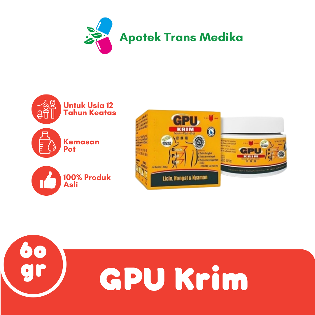 GPU Cream merupakan balsem yang dapat meredakan gejala pegal-pegal pada ...