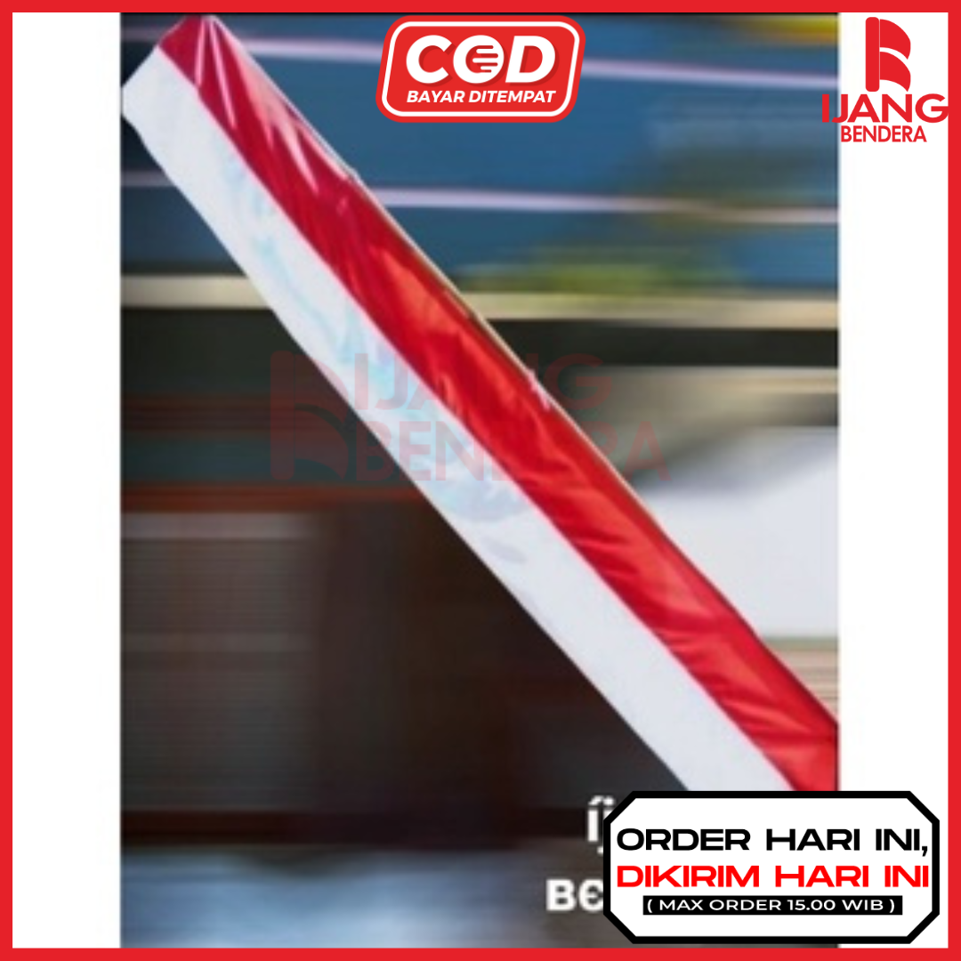 BENDERA PANJANG [ LESPANG ] 4 METER X 50CM | Lazada Indonesia