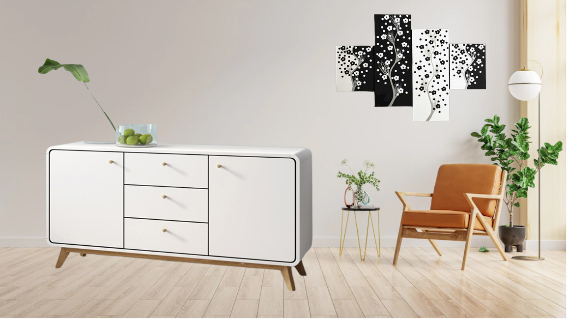 Latopia Kyung - Lemari Bufet Minimalis Modern / Meja Laci Minimalis ...