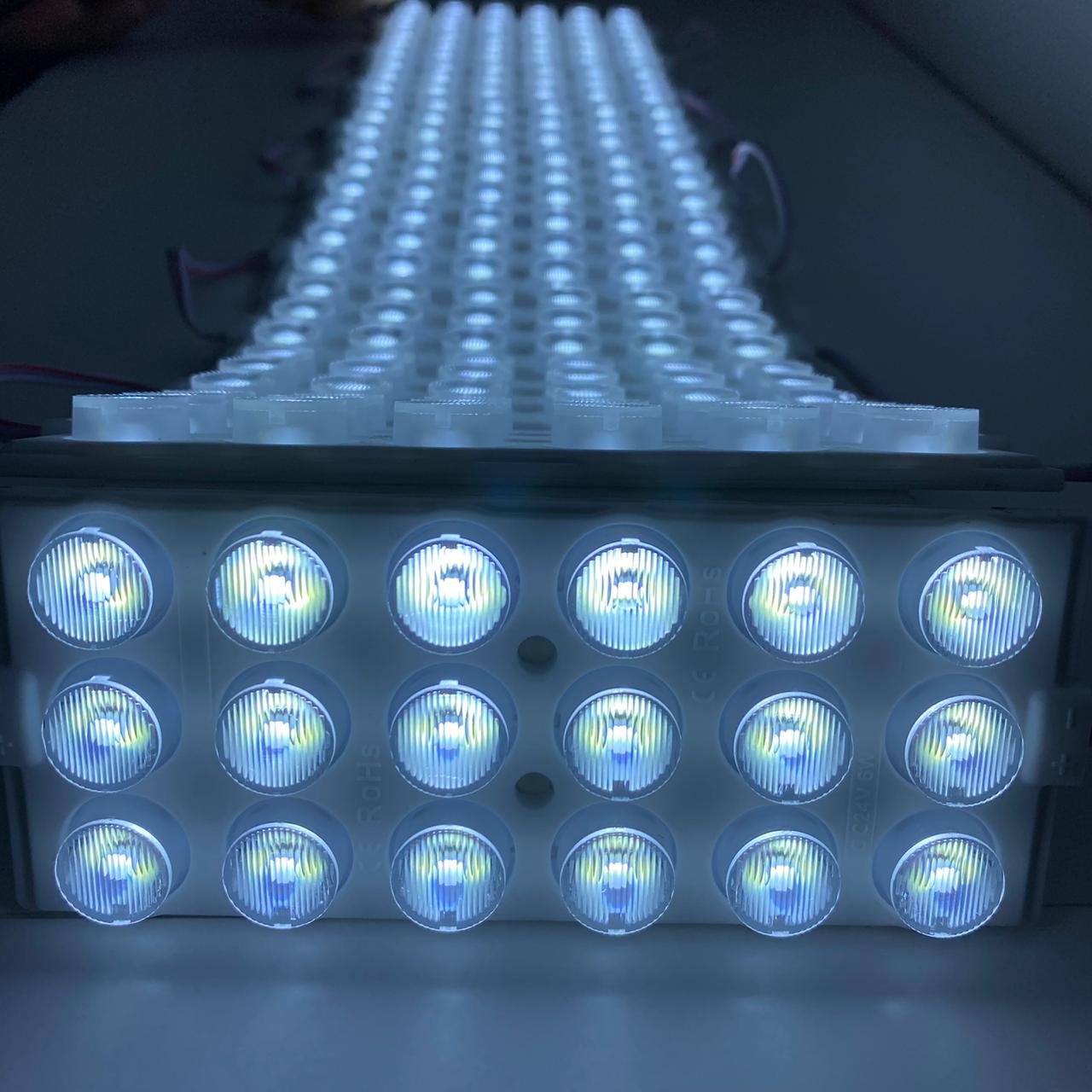 Lampu LED Module 18 Mata (3x6) 12 Volt / LED Modul 12V 3x6 Mata Besar ...