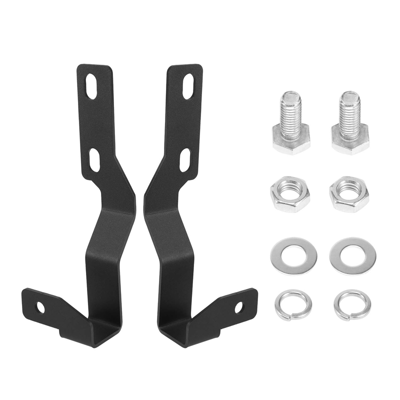 LED Light Pod Metal Hood Mount Bracket Kit/Ditch Hood Light Brackets ...